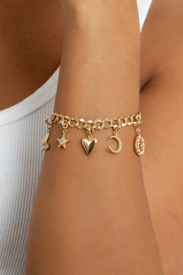 Heart Charm | Women's Gold Jewelry