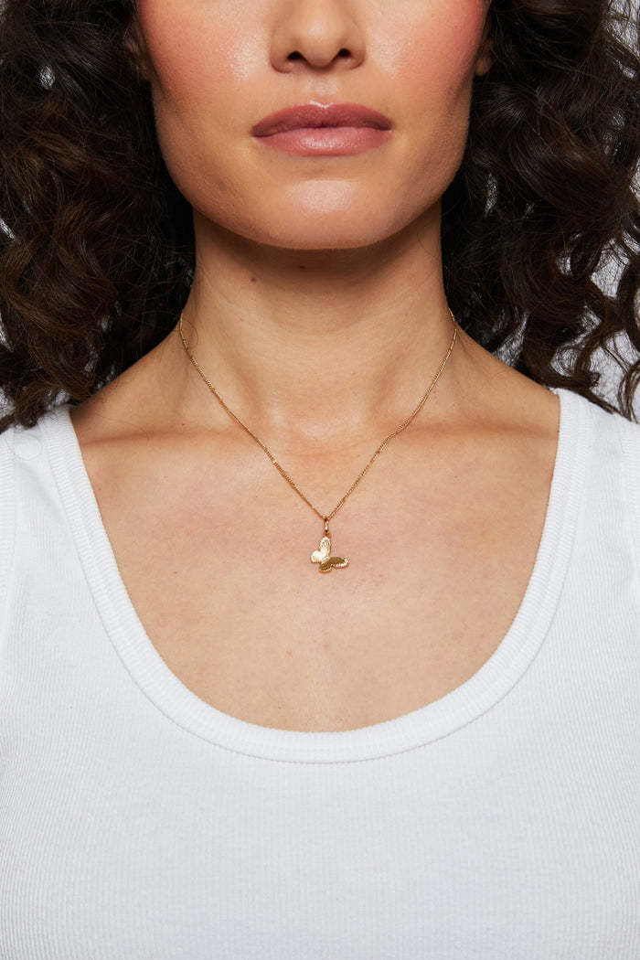 Miranda Frye Butterfly Charm Gold | Stylish Jewelry