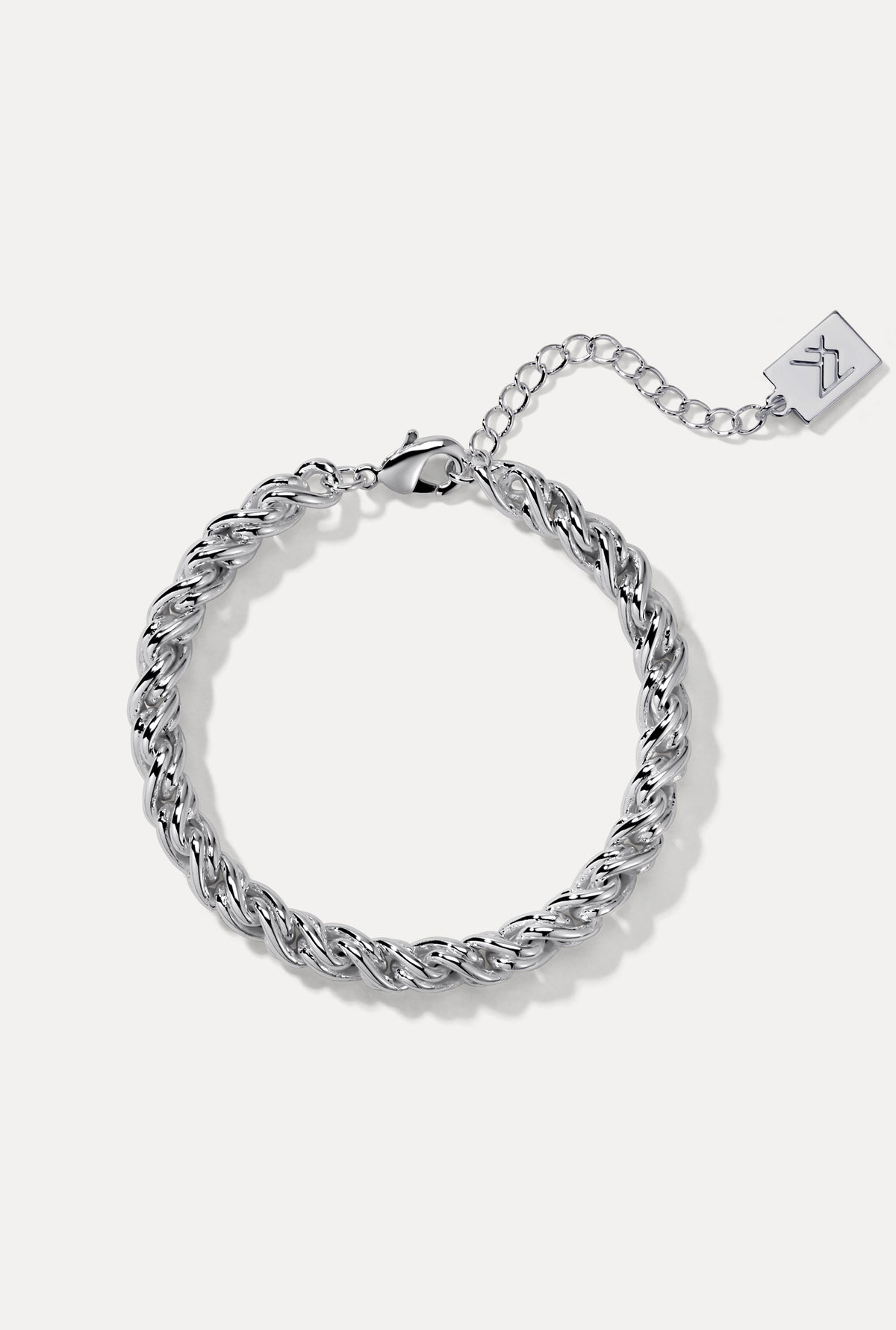 Adriana Silver Rope Chain Bracelet | Miranda Frye