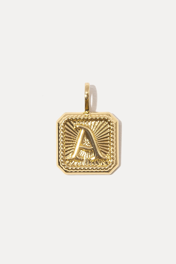 Alpha Initial Charm | Women's Gold Jewelry