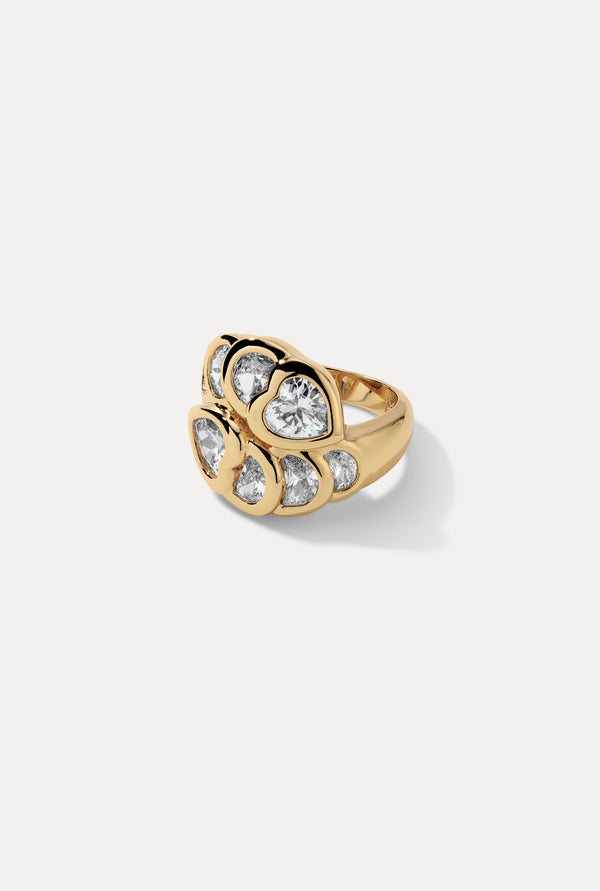Bardot Gold CZ Ring | Miranda Frye