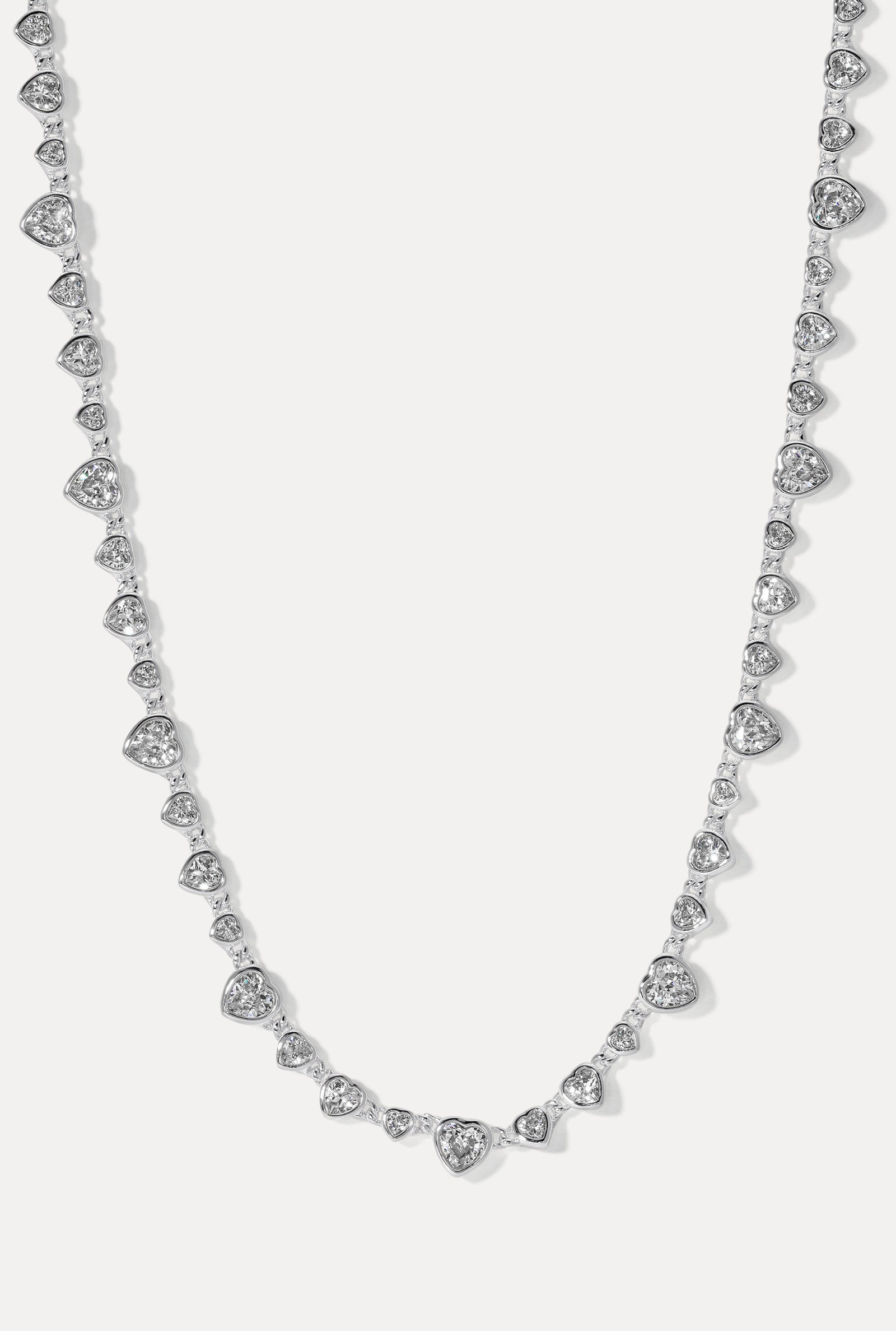 Cora Silver Heart CZ Necklace | Miranda Frye
