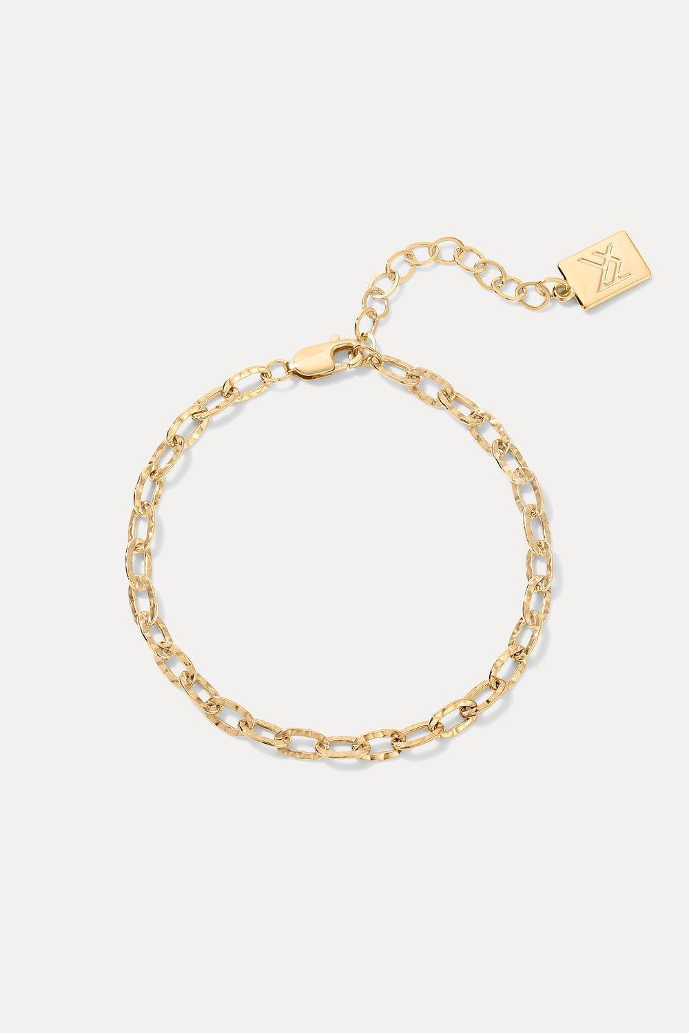 Emily Gold Hammered Chain Bracelet | Miranda Frye
