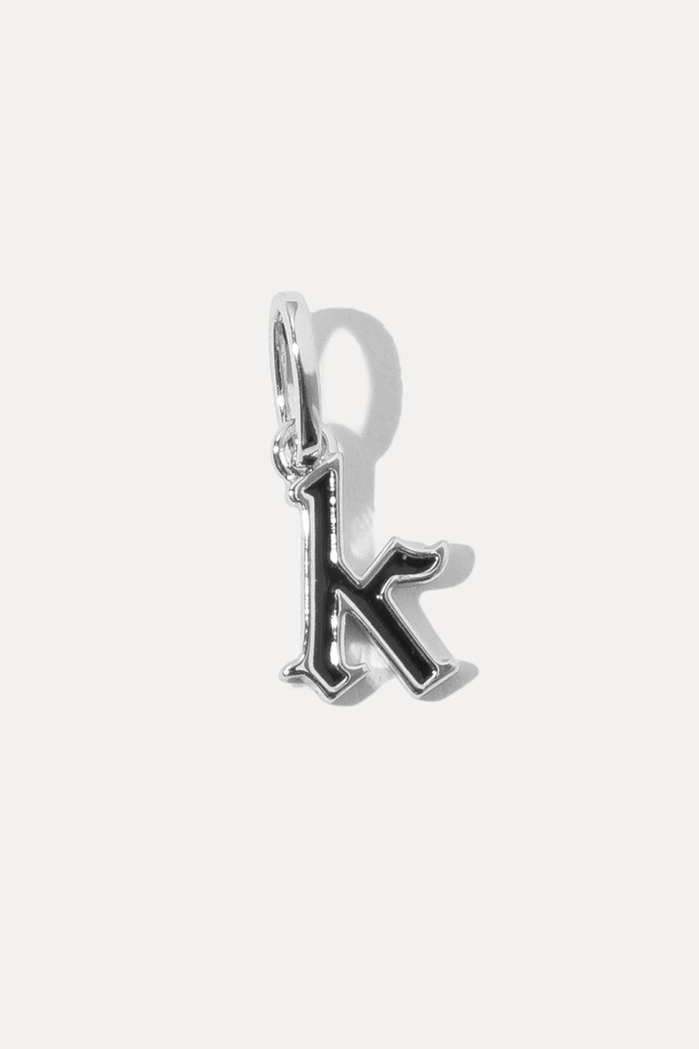 Enamel Initial Letters Silver Charm | Miranda Frye