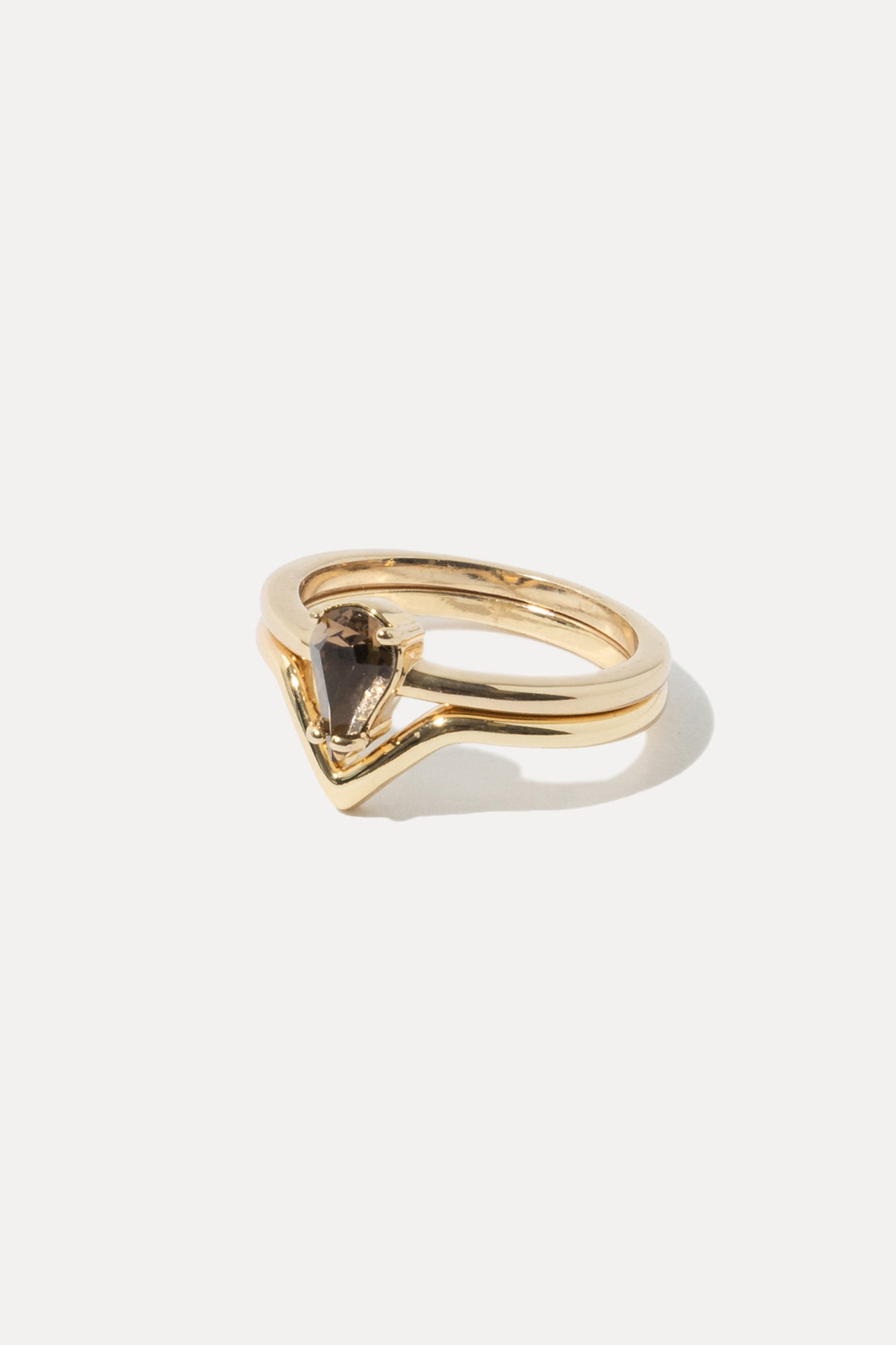 Gold Rhea Ring Set Ring | Miranda Frye