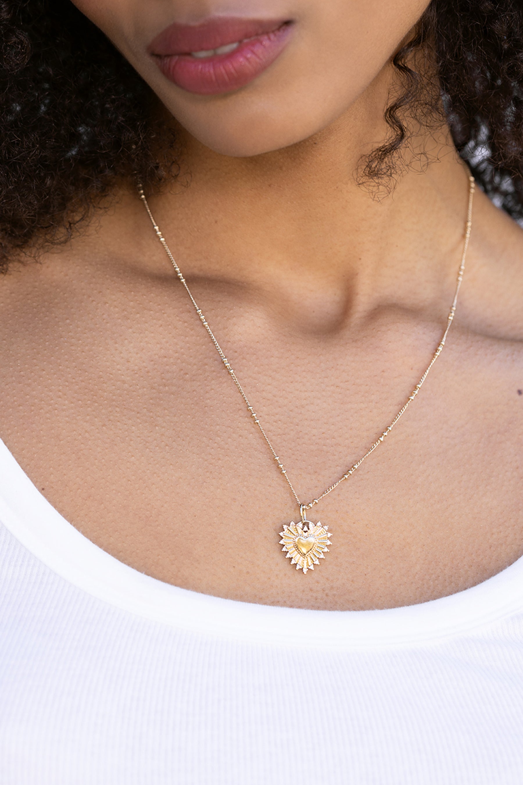 Adorn Heart Shaped Charm | Women's Gold Jewelry