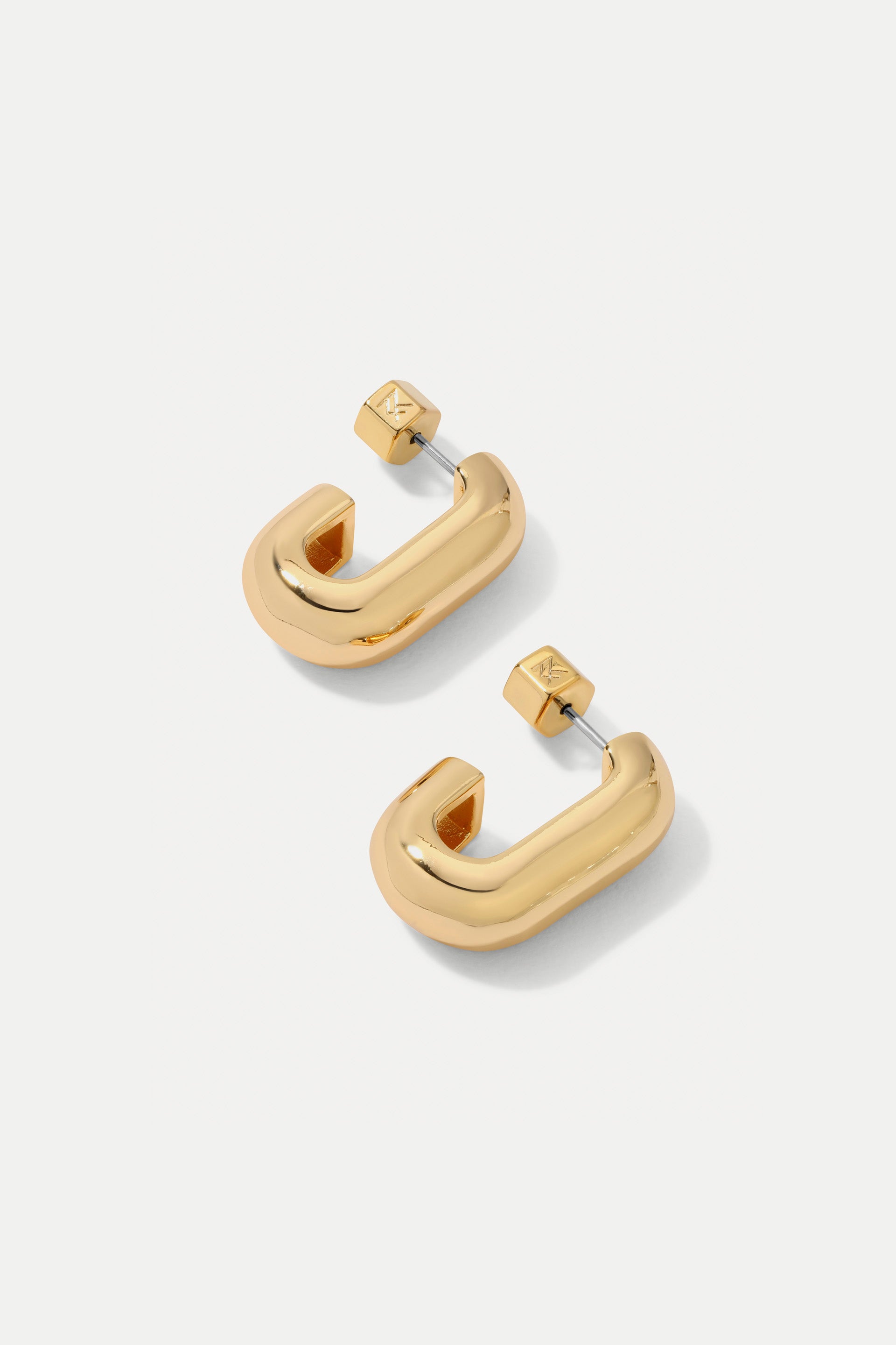 Ellie Gold Huggie Earrings | Miranda Frye