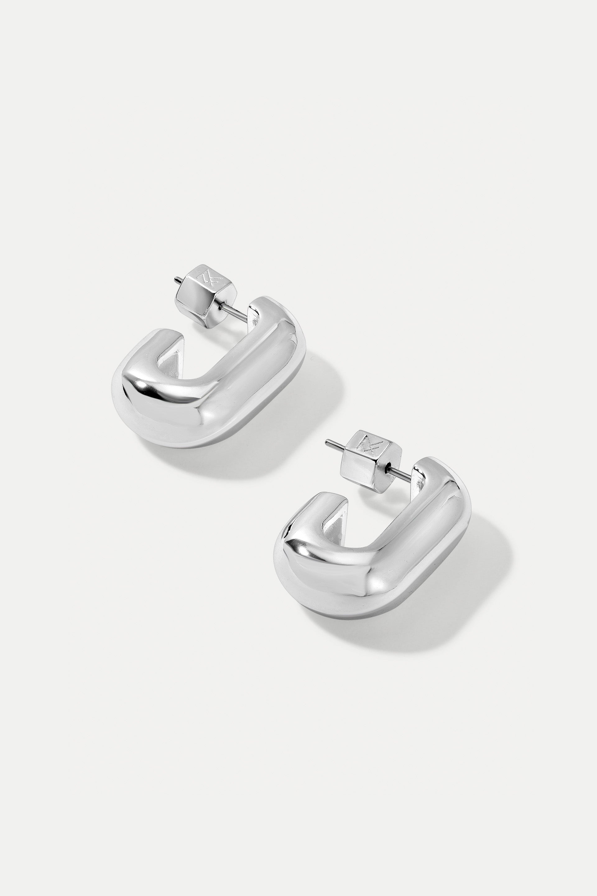 Ellie Silver Huggie Earrings | Miranda Frye