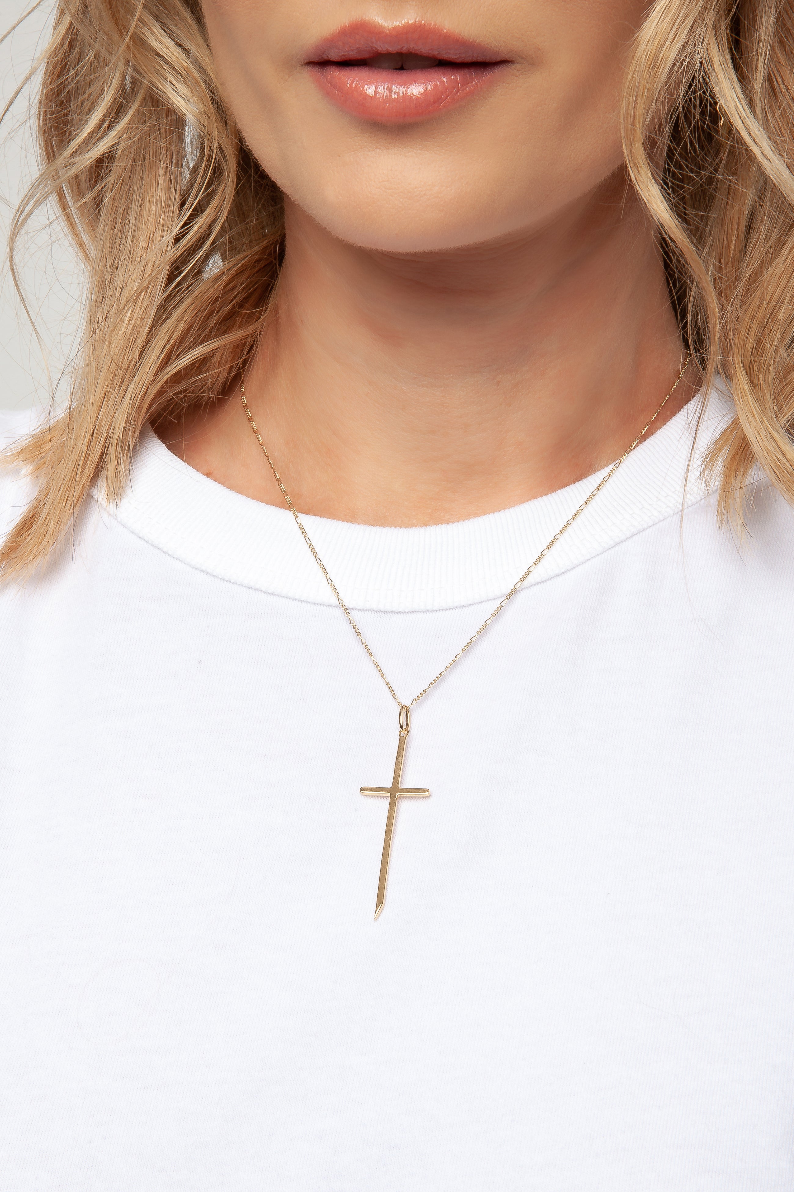 Cross Gold Charm | Miranda Frye